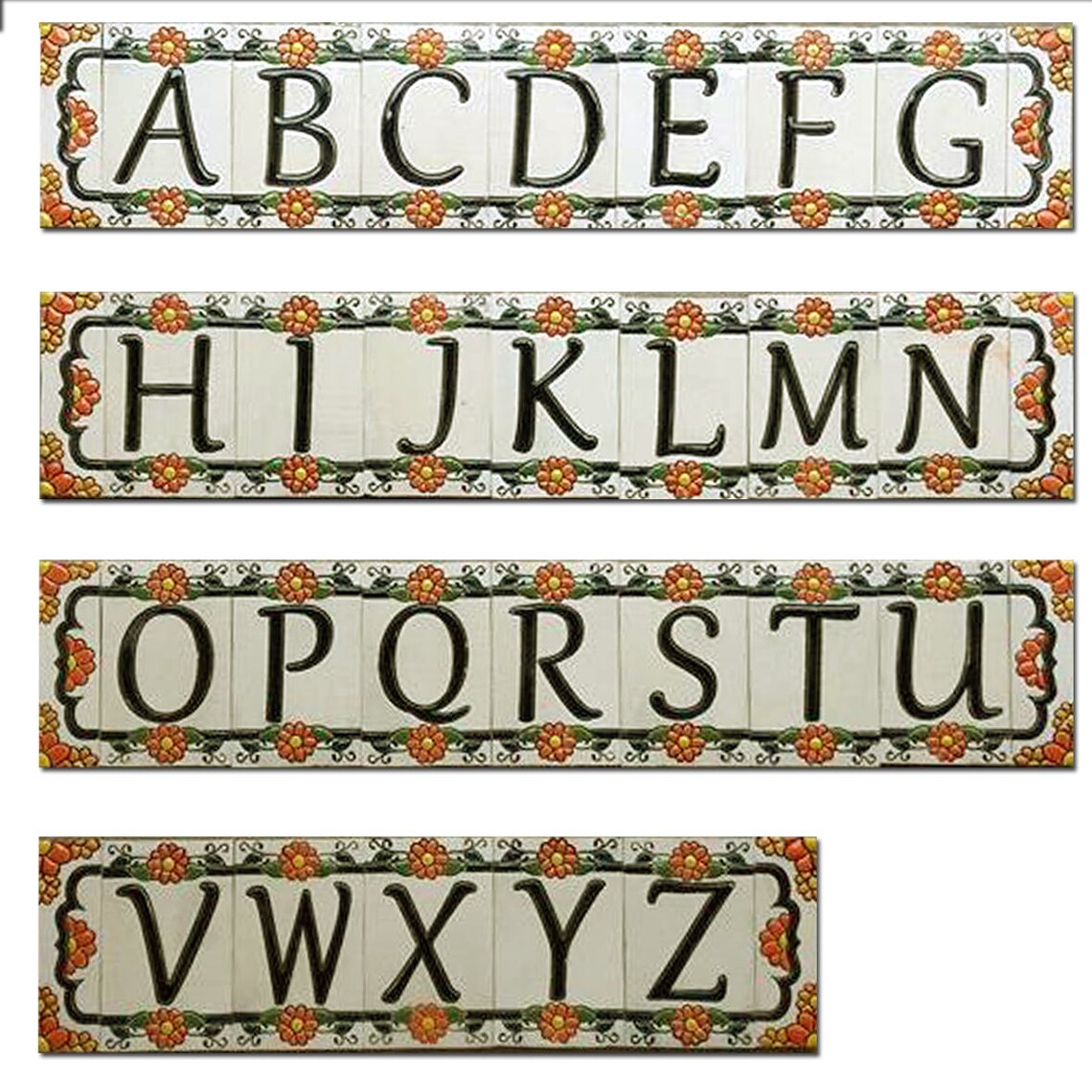 Handmade Ceramic House Numbers and Letters MARIGOLD - Small Size - Etsy