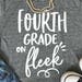 fourth grade svg fourth grade on fleek svg teacher svg | Etsy