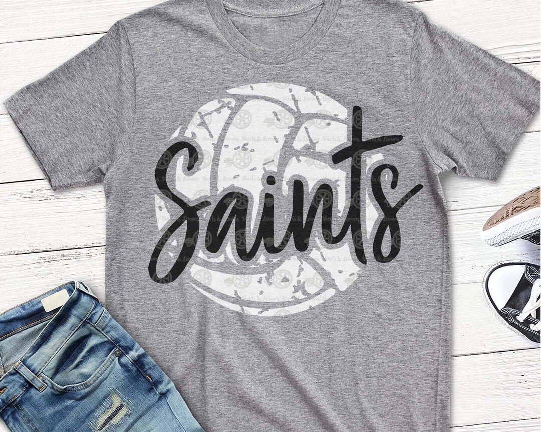 Saints Svg Volleyball Svg Saints Volleyball Grunge Saint - Etsy