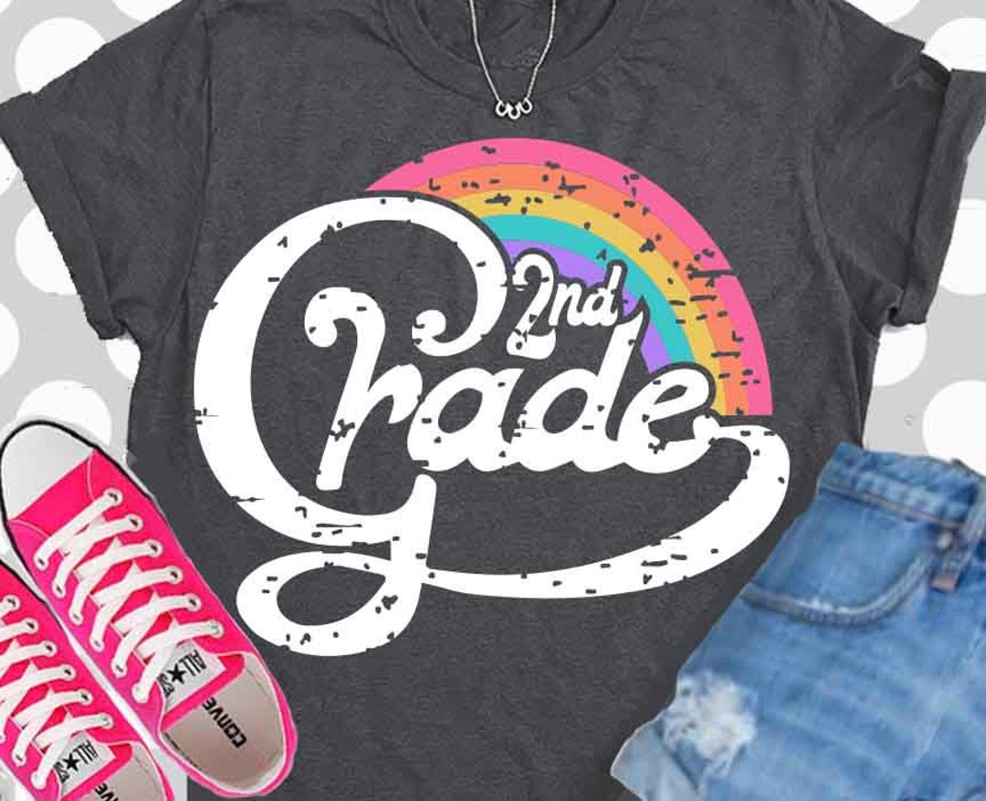 Svg, Second Grade, Tribe, Rainbow Svg, Teacher Svg, 2nd Grade, 2nd ...