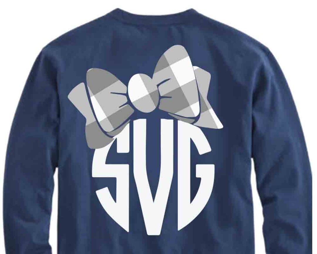 Plaid Bow Svg, Bow Svg, Girly Svg, Gingham Svg, SVG, DXF, EPS, Preppy ...