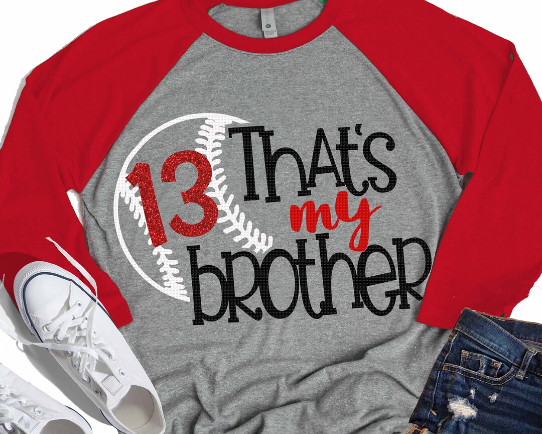 Baseball Svg, Baseball Brother Svg, Numbers Included, Baseball Brother ...