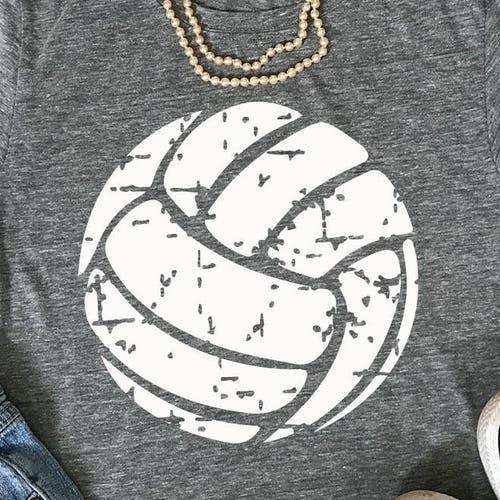 Volleyball Svg Distressed Volleyball Svg Dxf Eps Png - Etsy