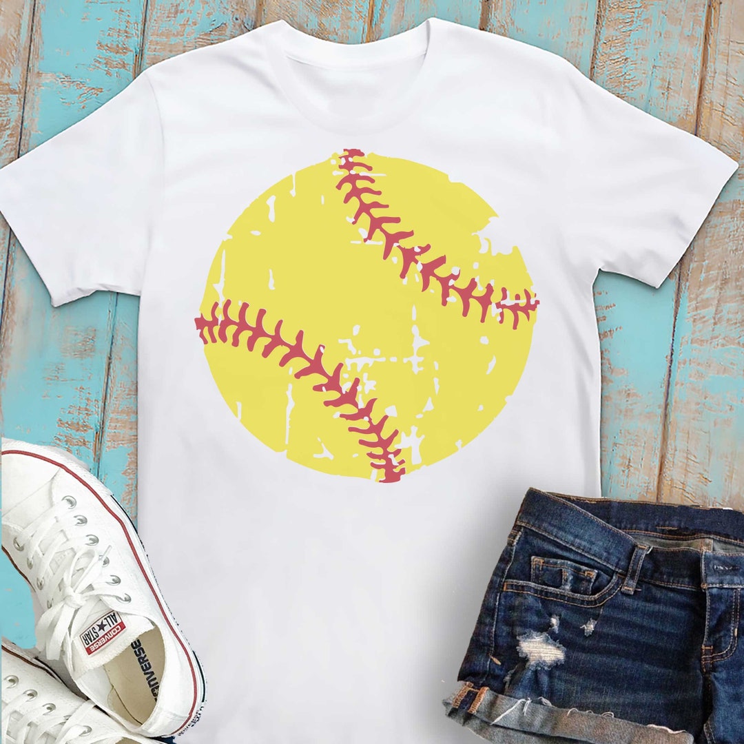 Softball Svg, Distressed Softball Svg, Dxf, Eps, Png, Softball Mom Svg ...