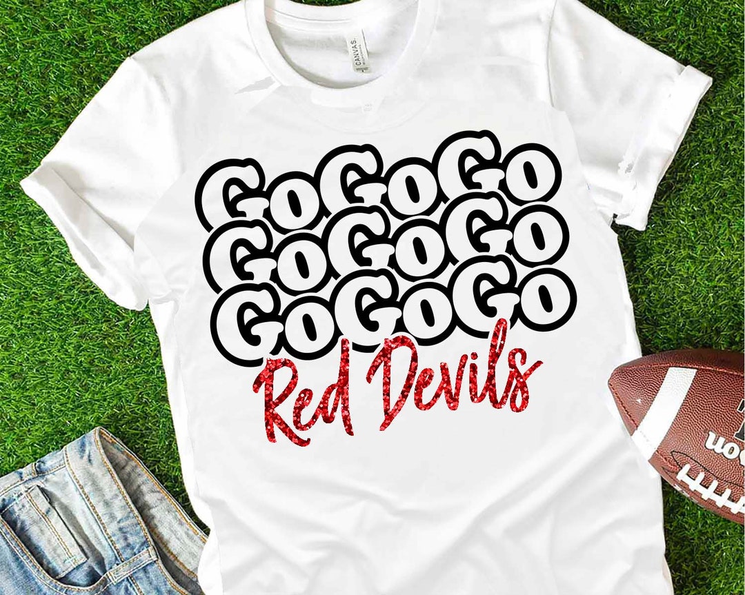 Go Red Devils Svg, Svg, Red Devils Svg, Gogogo Svg, Red Devil, Shirt ...