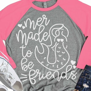 Mermaid to Be Friends Svg, Mermaid Valentine Svg, Valentines Svg, Girls ...