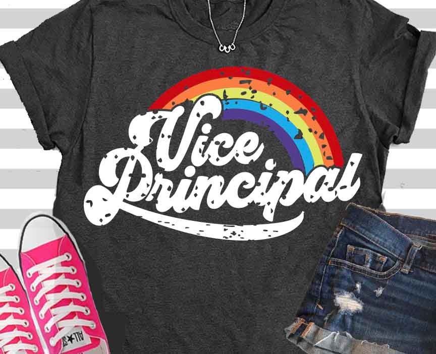 Svg Vice Principal Vice Principal Svg Teacher Svg Rainbow - Etsy