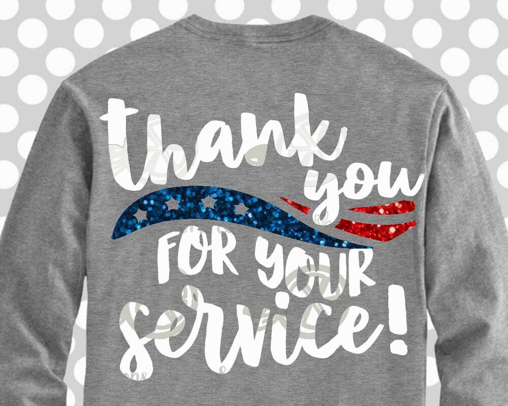Thank you for your service svg USA svg veteran SVG soldier | Etsy