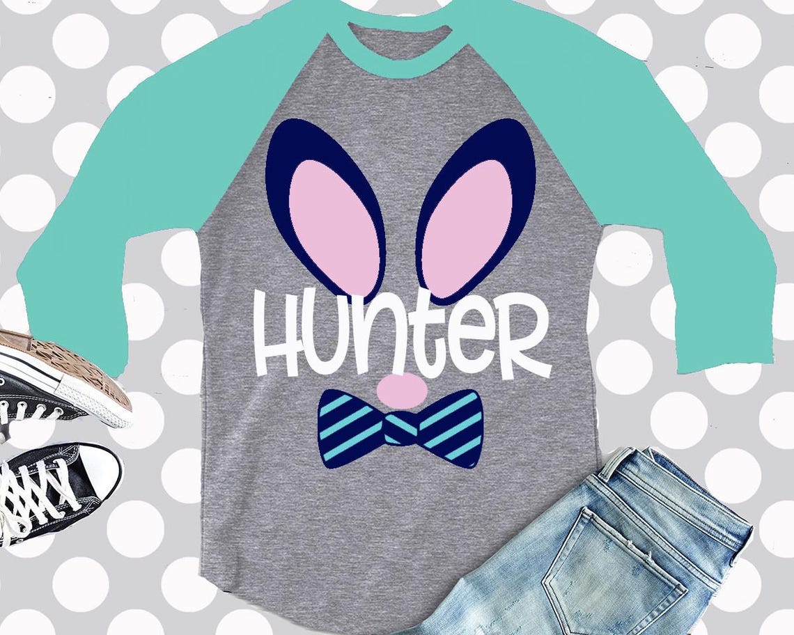 Easter Svg Boys Easter Svg Kids Easter Shirt Rabbit SVG - Etsy