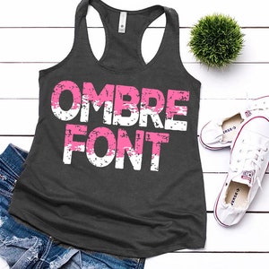 Ombre Font Svg, SUPER Grunge Font, Ombre Svg, Made for Clean Cutting or ...