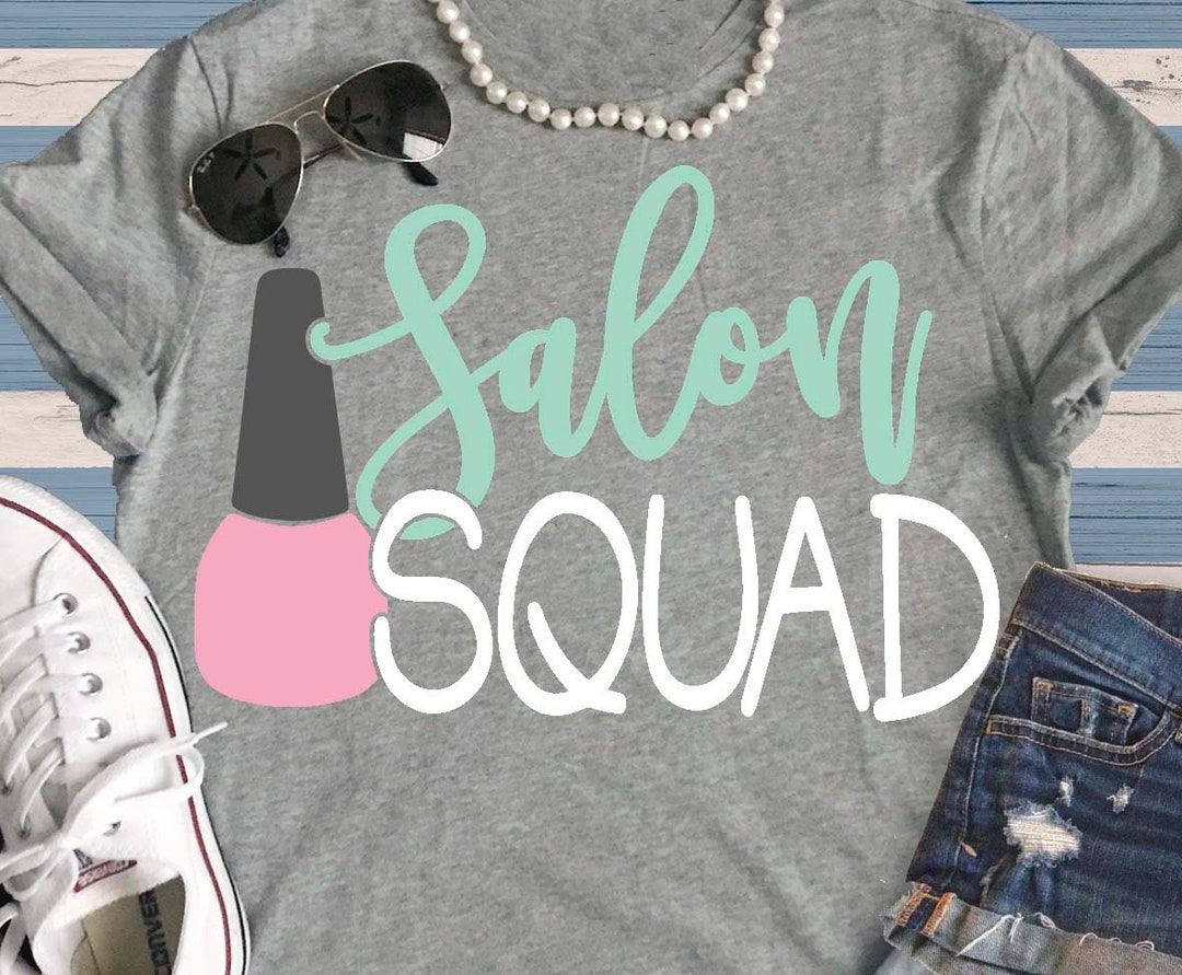 Salón svg, estilista svg, esteticista, escuadrón de salón svg, esmalte ...