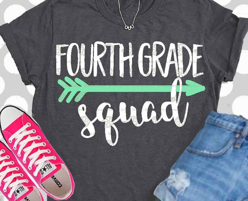 4th Grade Svg Teacher Svg 4th Grade Fourth Svg Shirt | Etsy