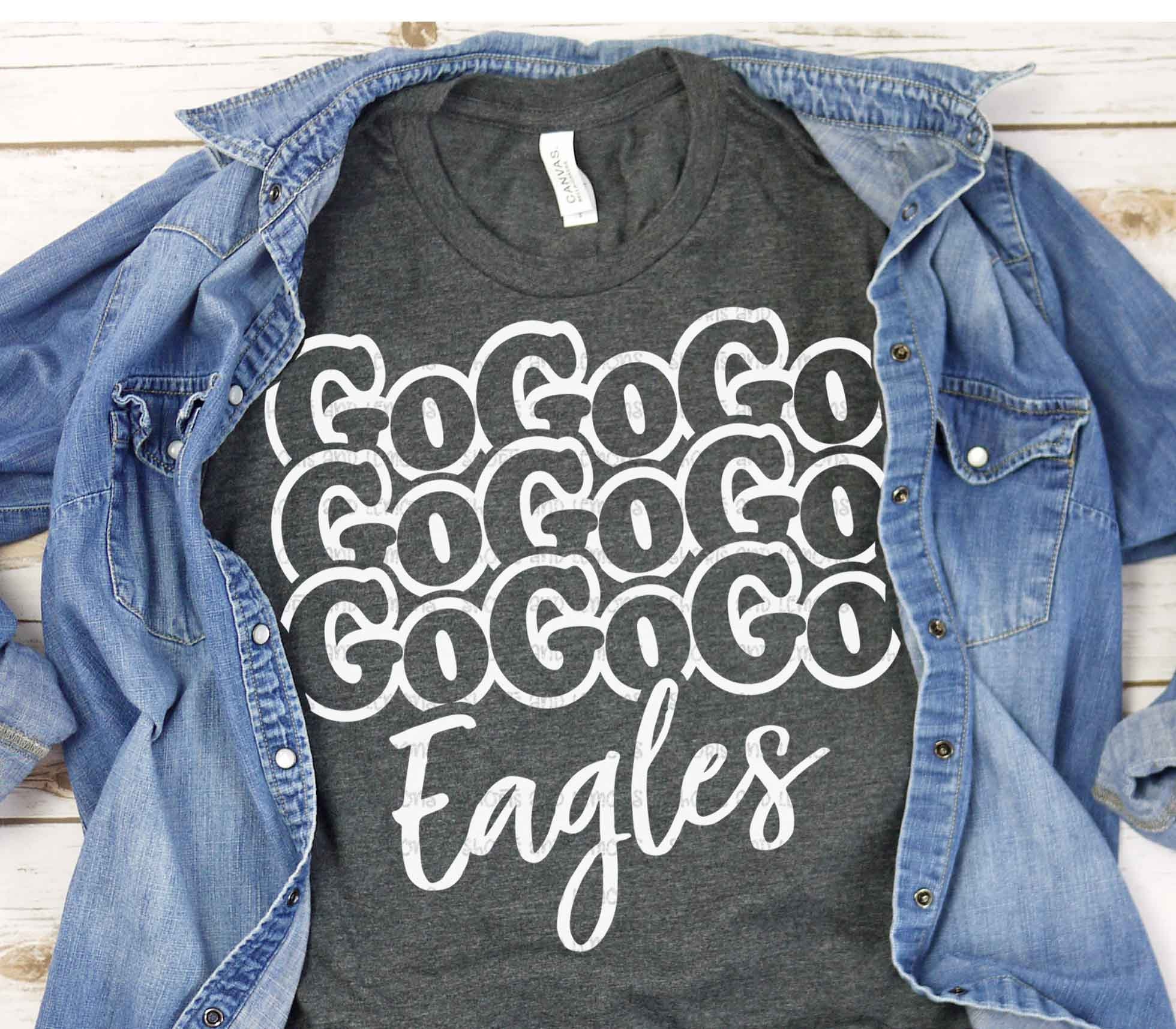 Go Eagles Svg Svg Eagles Svg Gogogo Svg Eagle Svg - Etsy