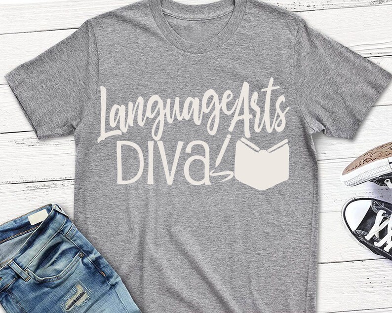Language Arts Diva Svg Teacher Svg English Svg Language | Etsy