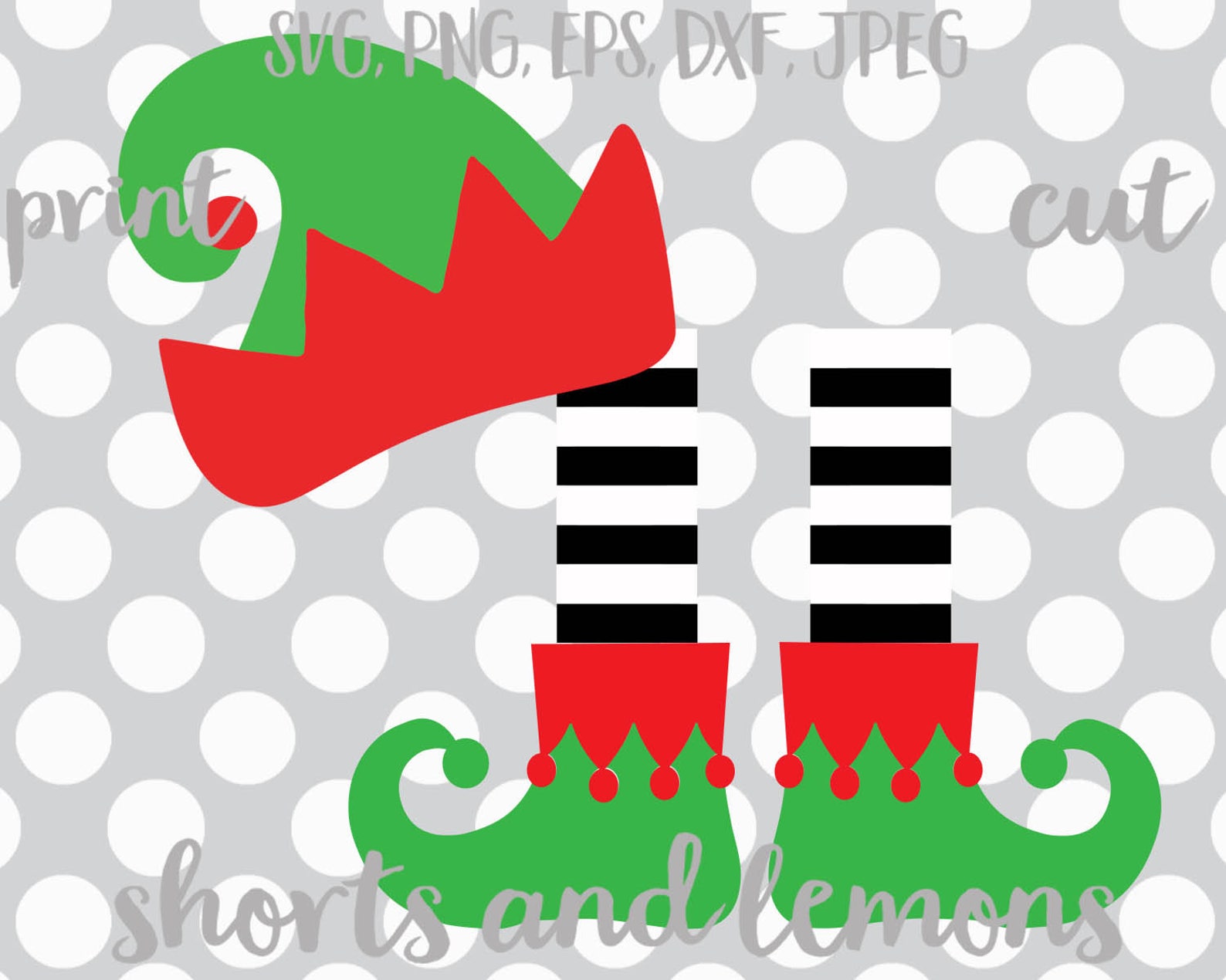 Kids Christmas Svg Christmas Svg Elf Svg SVG DXF EPS - Etsy