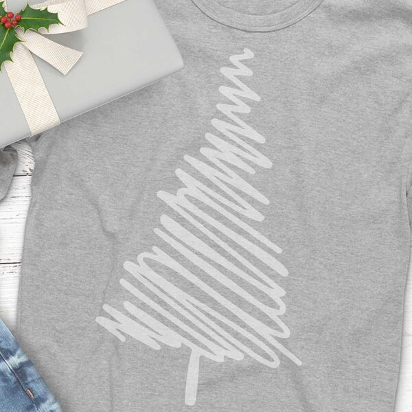 Scribble Tree Svg - Etsy