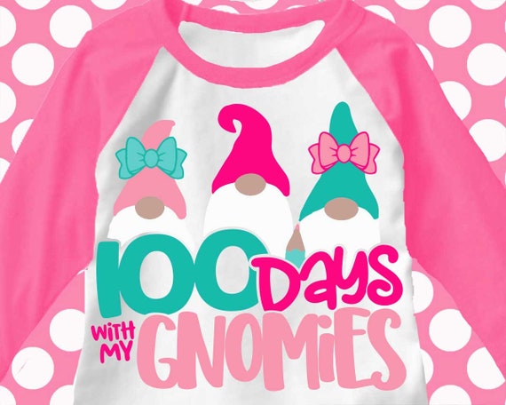 100th Day of School Svg Gnome Gnome 100th Day Svg SVG | Etsy