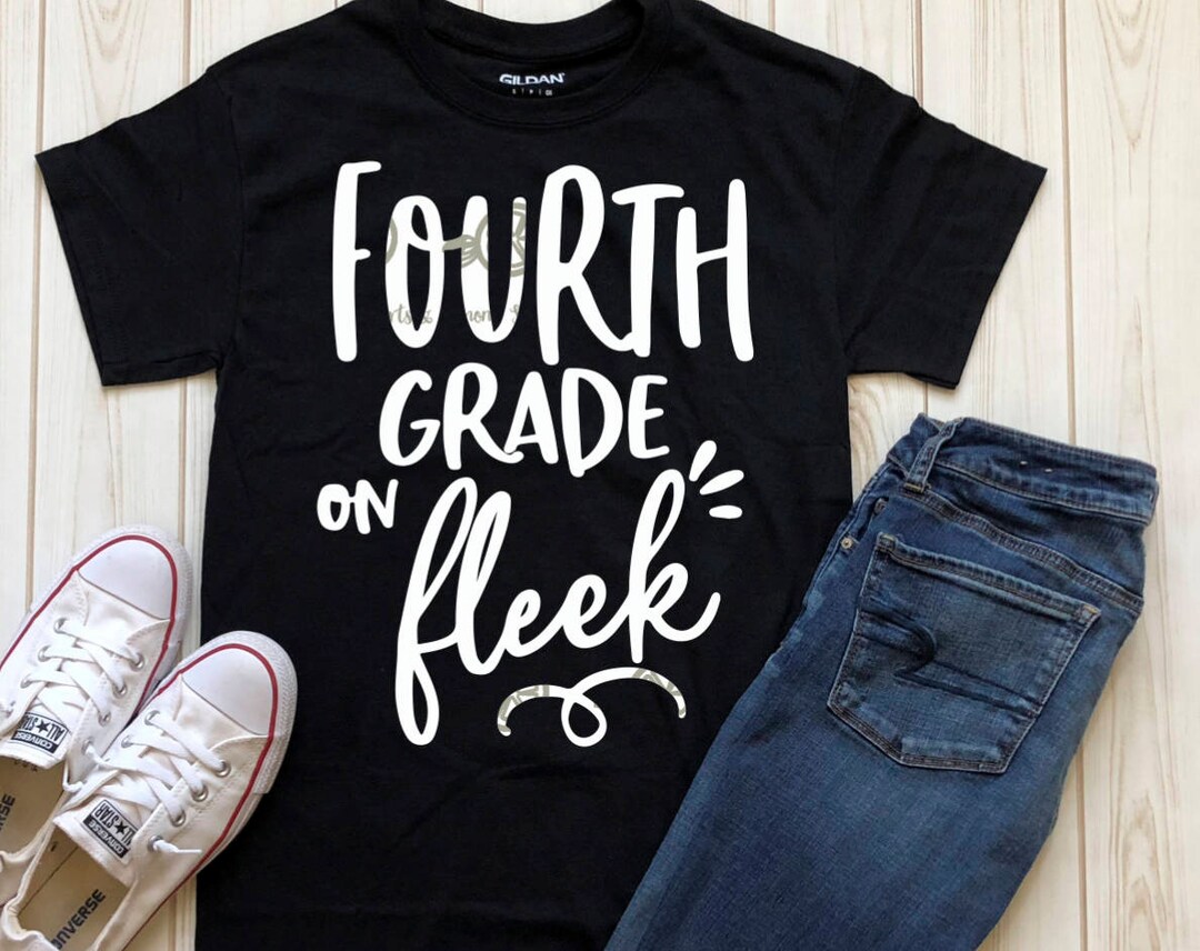 Fourth Grade Svg Fourth Grade on Fleek Svg Teacher Svg - Etsy
