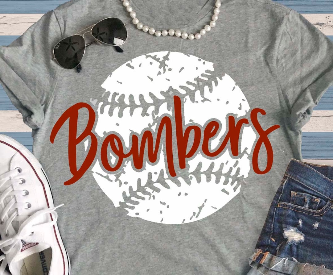 Bombers Svg, Baseball Svg, Bombers, Baseball, Distressed Svg File ...