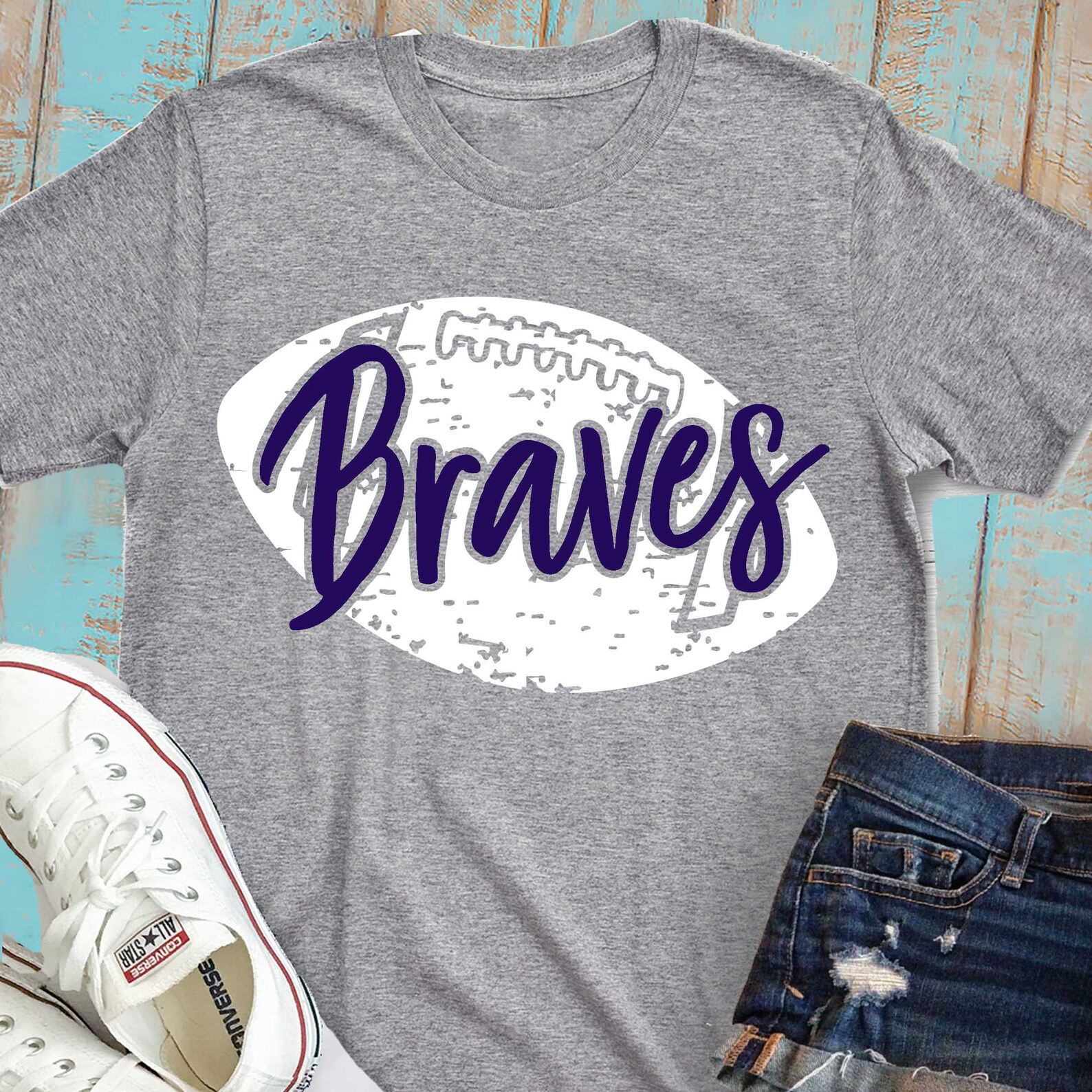 Braves Svg Football Svg Braves Football Svg Football Mom | Etsy