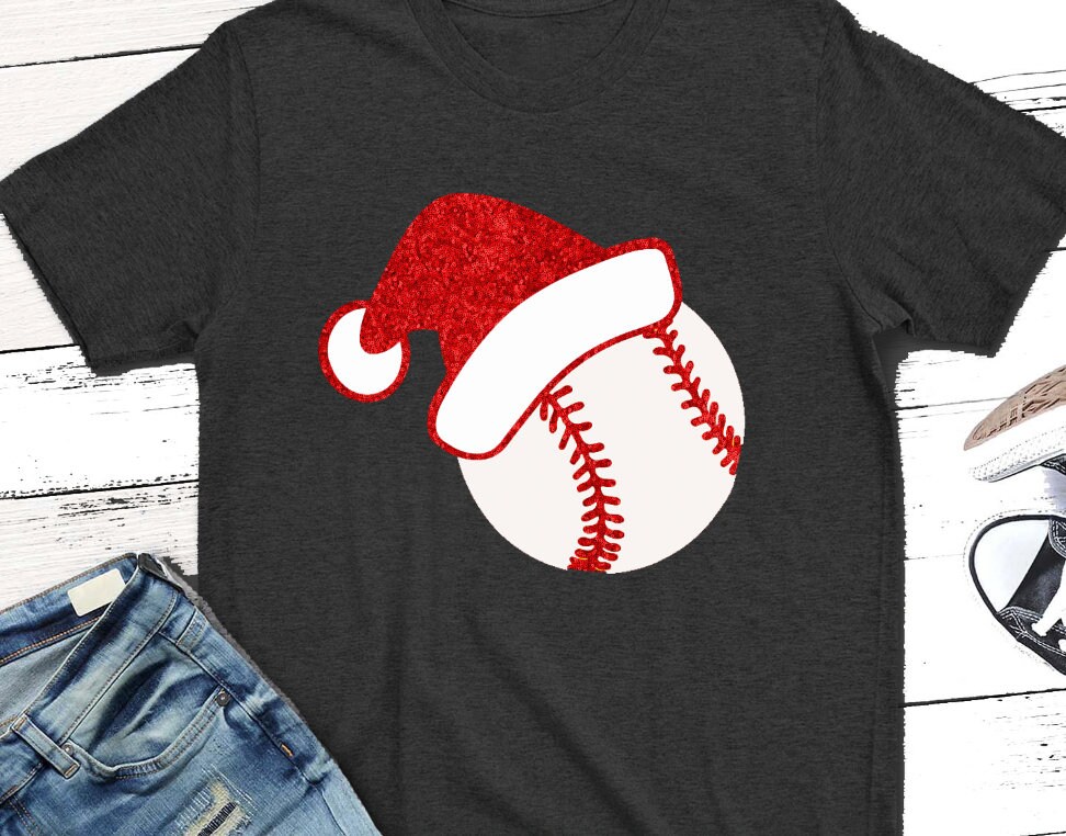Baseball Christmas SVG Baseball Svg Santa Hat Baseball - Etsy