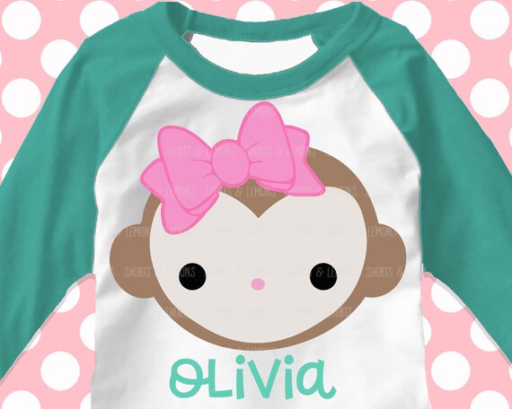 Girl Monkey Svg Monkey Svg Jungle Animal Svg SVG DXF Eps | Etsy