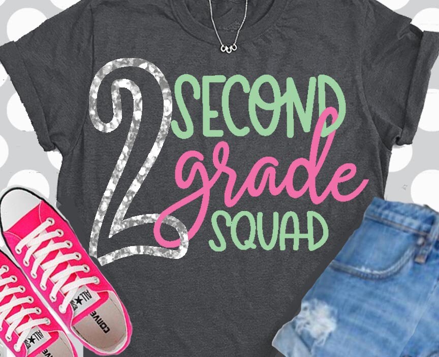 Second Grade Squad Svg Teacher Svg 2nd Grade Svg 2nd - Etsy