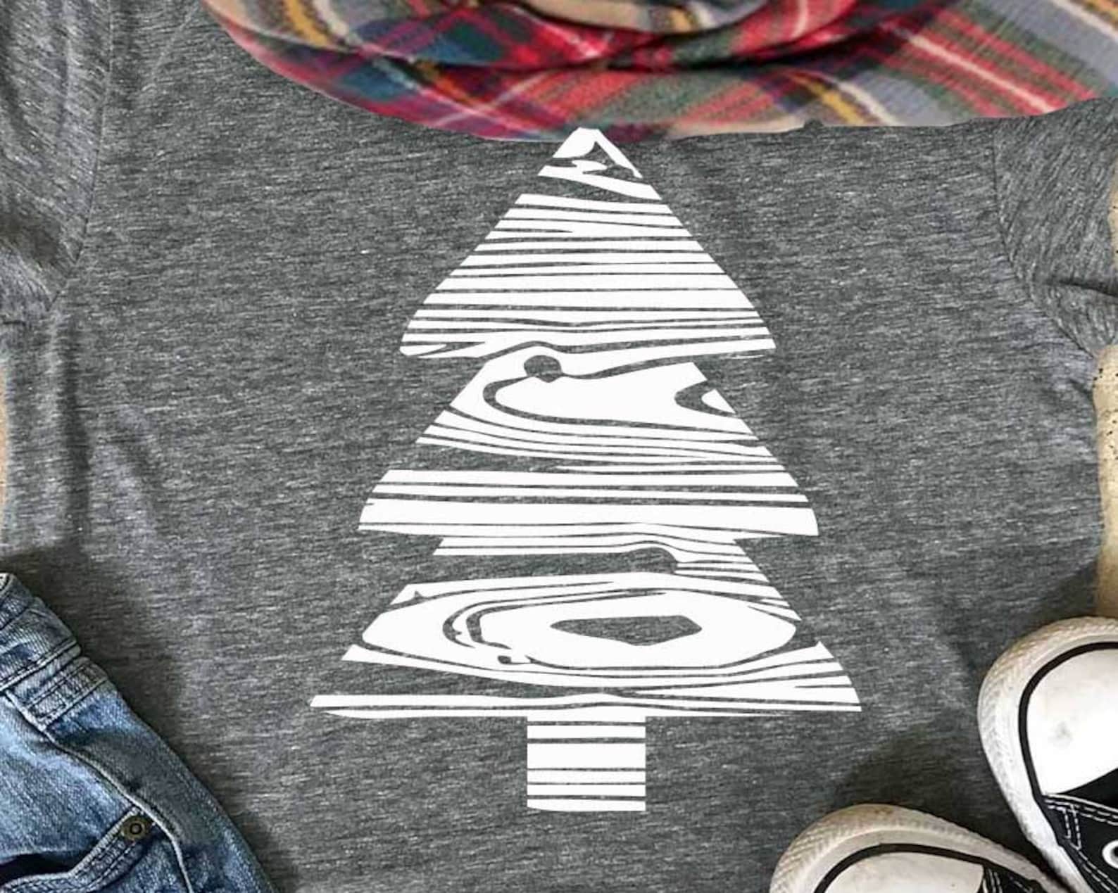 Christmas Tree Svg Wood SVG Rustic Svg Christmas Svg - Etsy