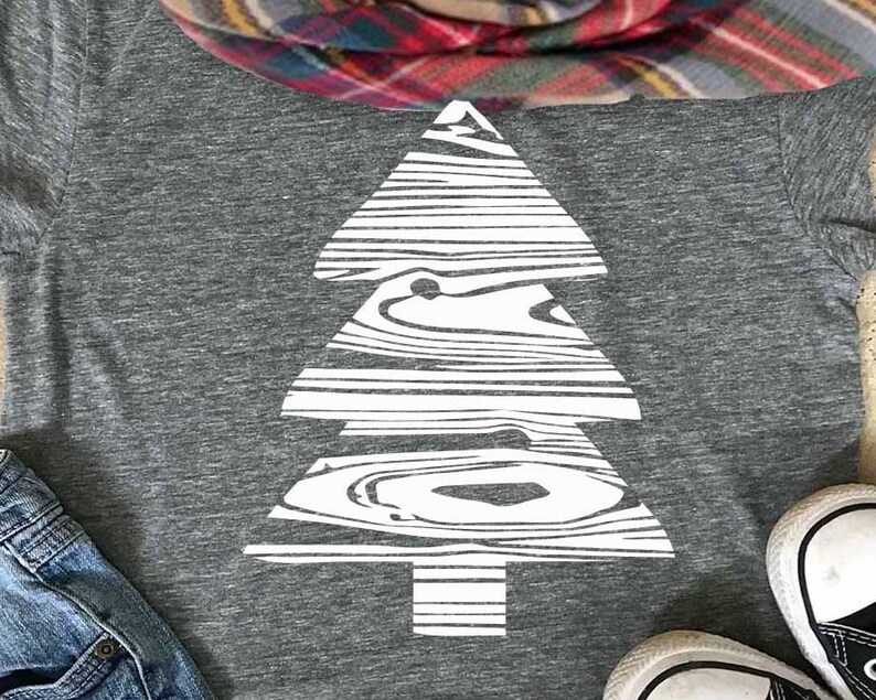 Christmas Tree Svg Wood SVG Rustic Svg Christmas Svg - Etsy