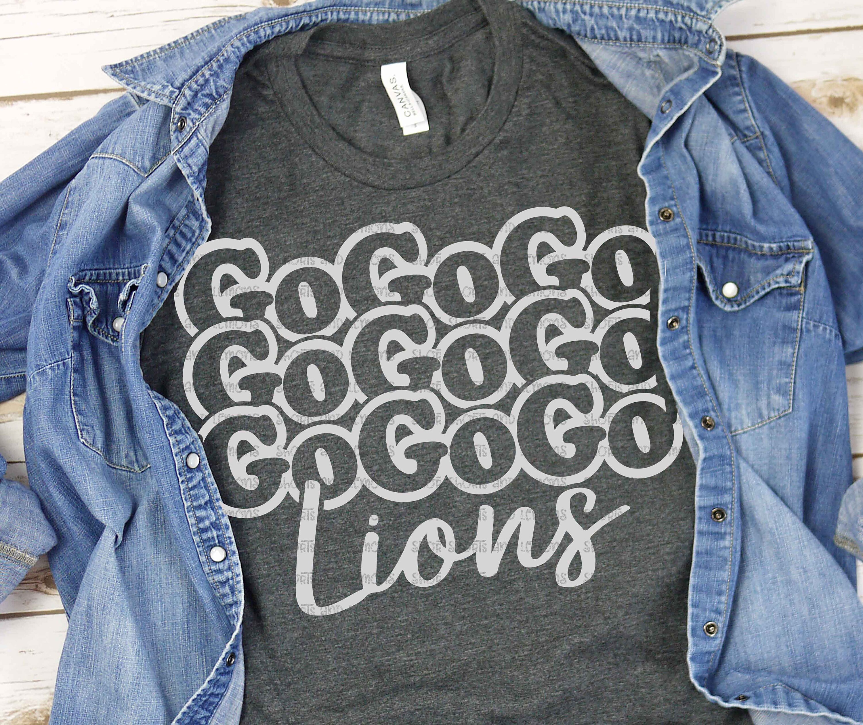 Go LIONS Svg Svg LIONS Svg Gogogo Svg Lion Svg Lions - Etsy