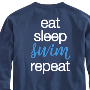 Eat Sleep SWIM Repeat, Swimming SVG, Swimming Clip Art , Swim Decor ...
