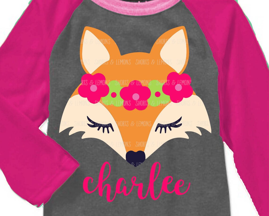 Fox Svg Girls Fox Svg Due to Popular Demand New for Spring - Etsy