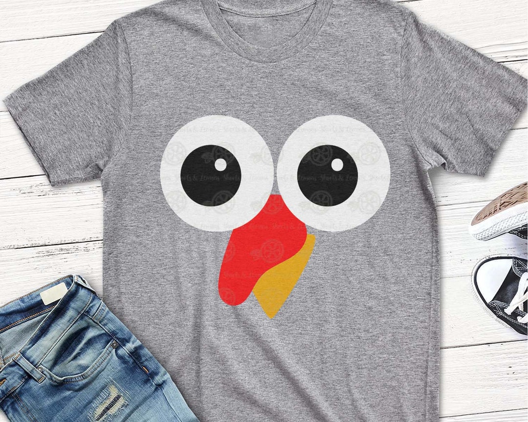 Turkey Svg Turkey Shirt Turkey Face Svg Thanksgiving Svg - Etsy