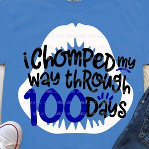 100th Day of School Svg, 100 Days Svg, Shark Svg, School, SVG, DXF, EPS ...