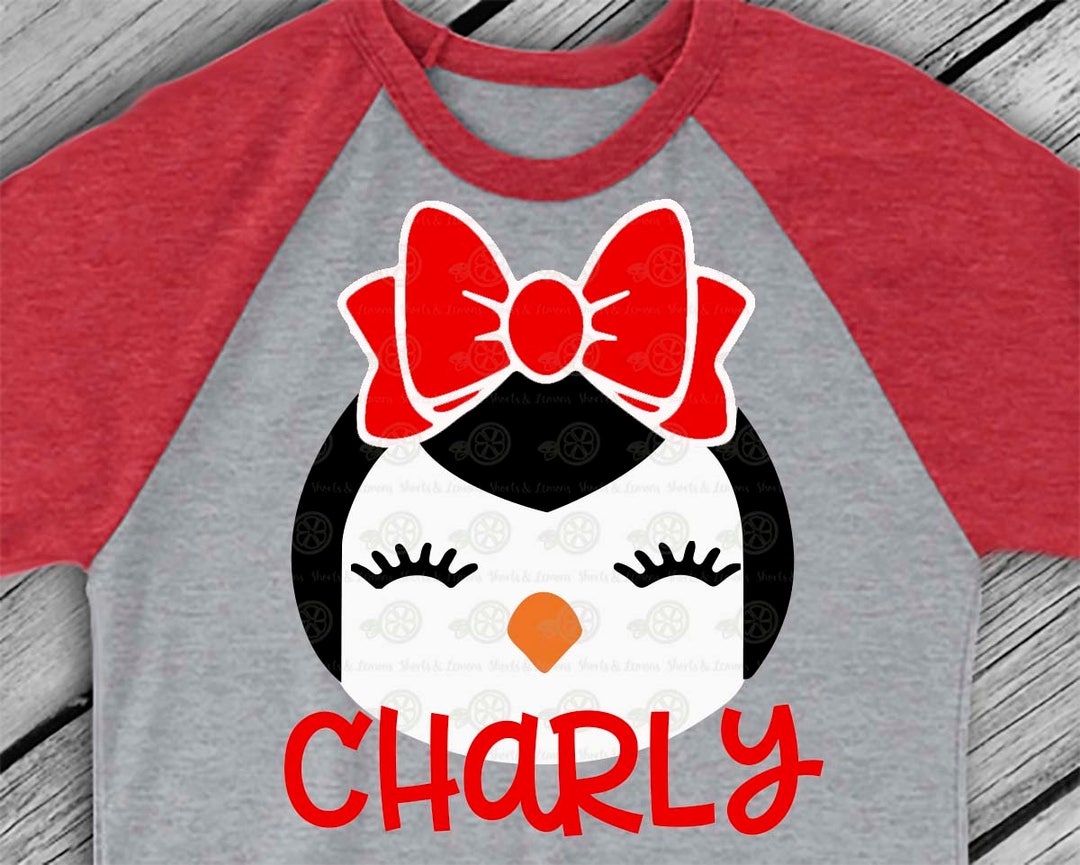 Girls Christmas Svg Christmas Svg Penguin Svg Girl Svg - Etsy