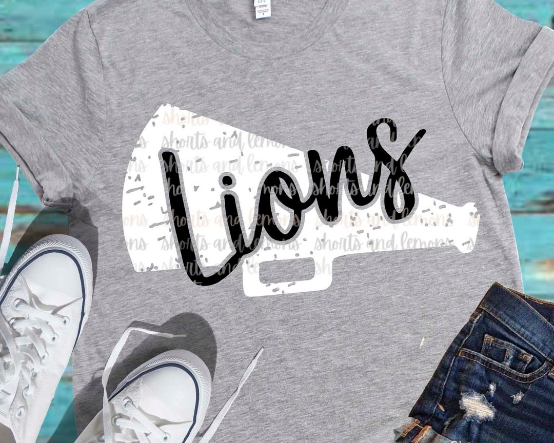 Lions Svg Lions Cheer Svg Cheer Svg Megaphone Lion Svg - Etsy Singapore