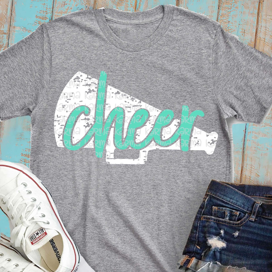 Cheerleader Svg, Cheer Svg, Cheer Shirt, Grunge Svg, Cheer, Shirt, Easy ...