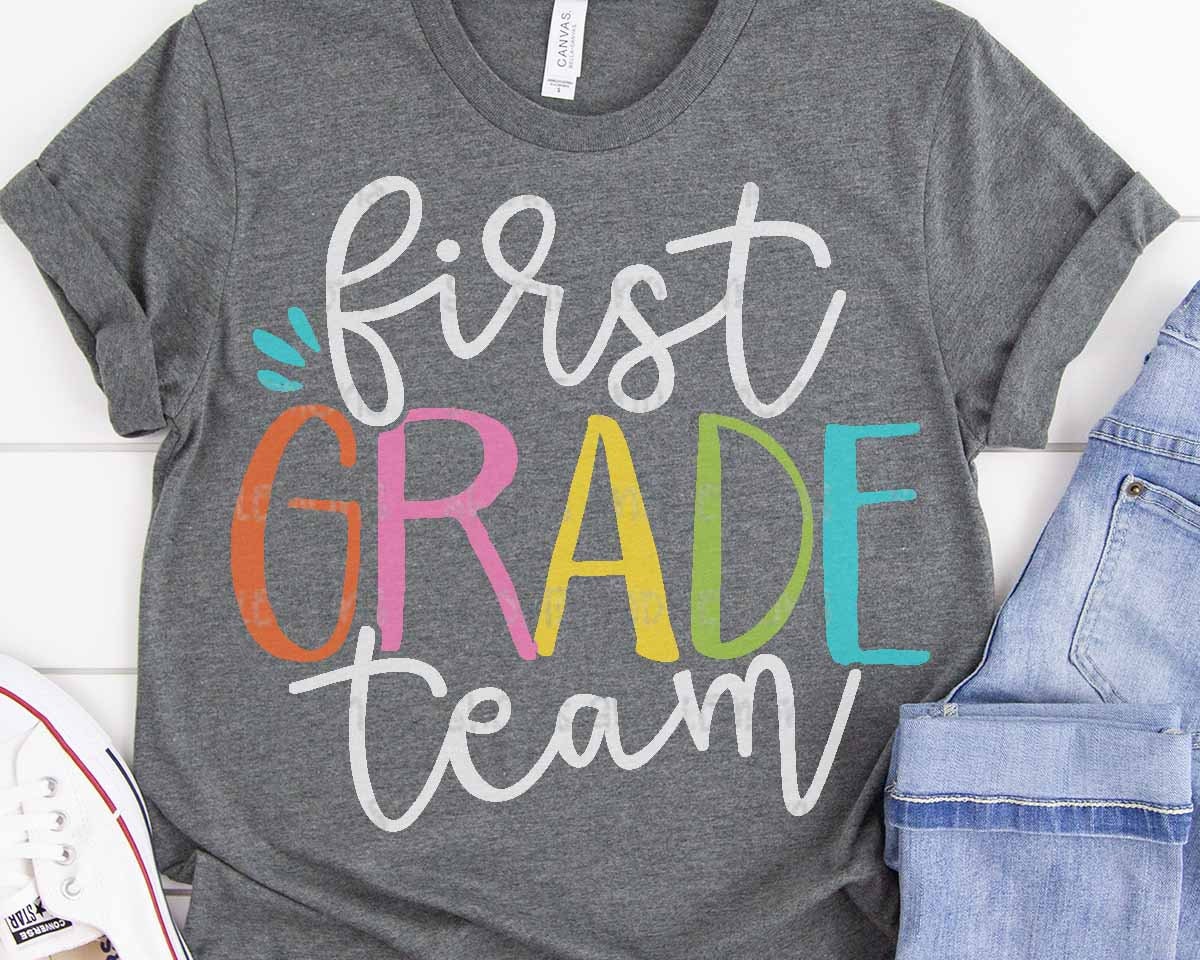 First Grade Team Svg Teacher Svg 1st Grade Svg Retro - Etsy