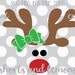 Reindeer Svg Girls Christmas Svg Red Nosed Reindeer Svg - Etsy