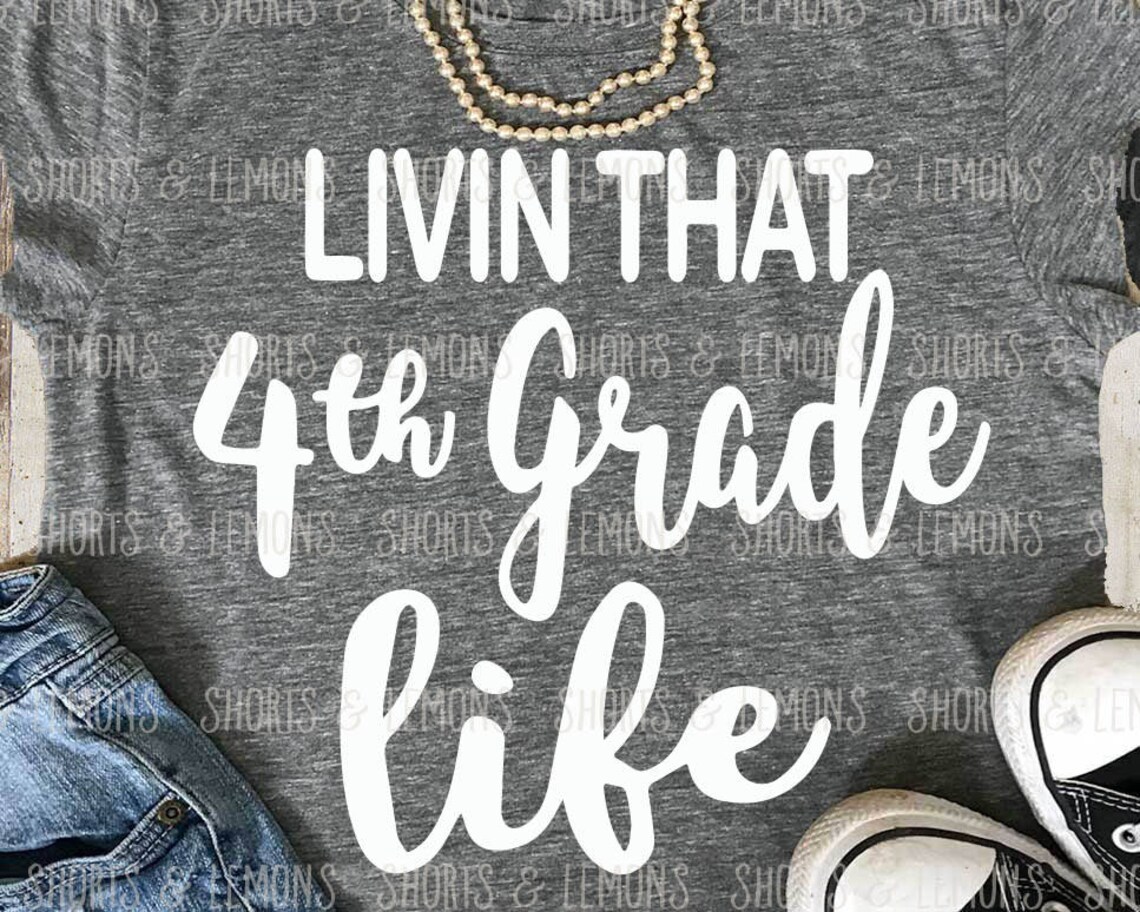 4th Grade Life Svg Fourth Grade Teacher Shirt Teacher Team - Etsy