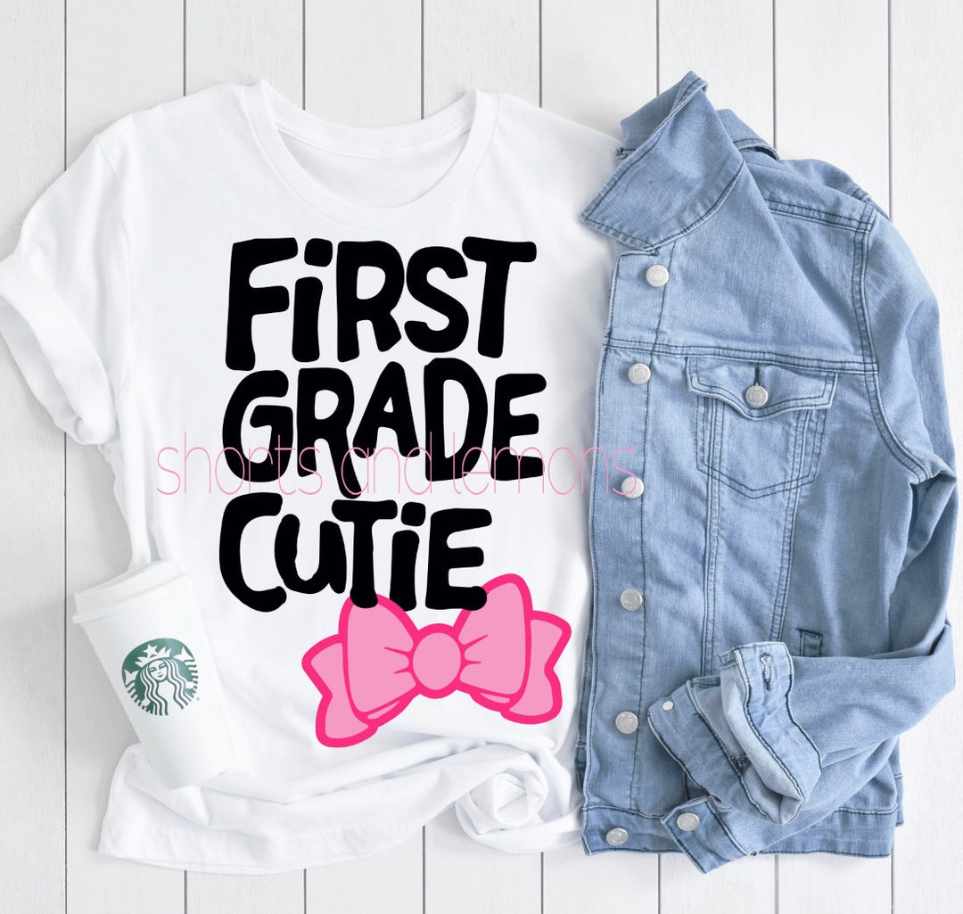 First Grade Svg, First Grade Shirt, 1st Grade Svg, Back to School Svg ...