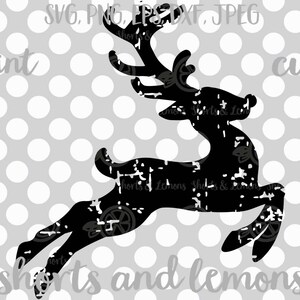Reindeer Svg, Grunge Svg, Christmas Svg, SVG, Santa Svg, Holiday SVG ...