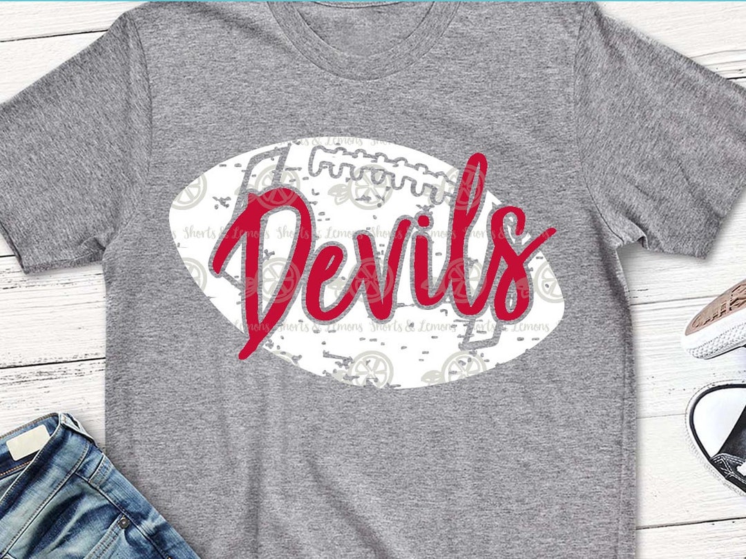 Devils svg Football svg devils svg football Mom shirt - Etsy España
