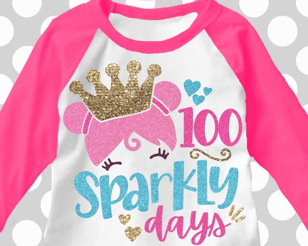 100 Days Svg, 100th Day of School Svg, Princess, 100 Sparkly Days Svg ...