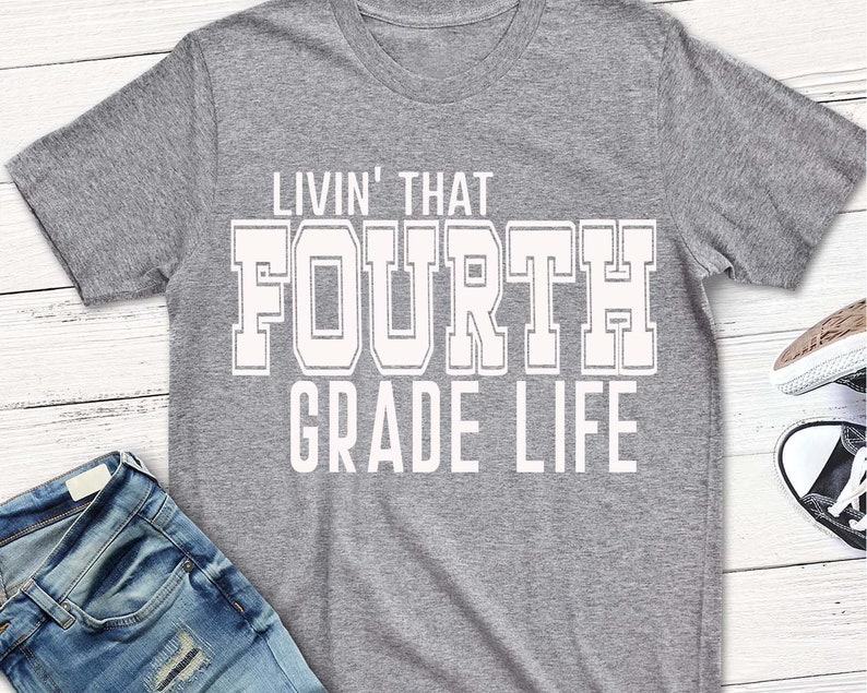 4th Grade Life Svg Fourth Grade Teacher Shirt Teacher Team - Etsy