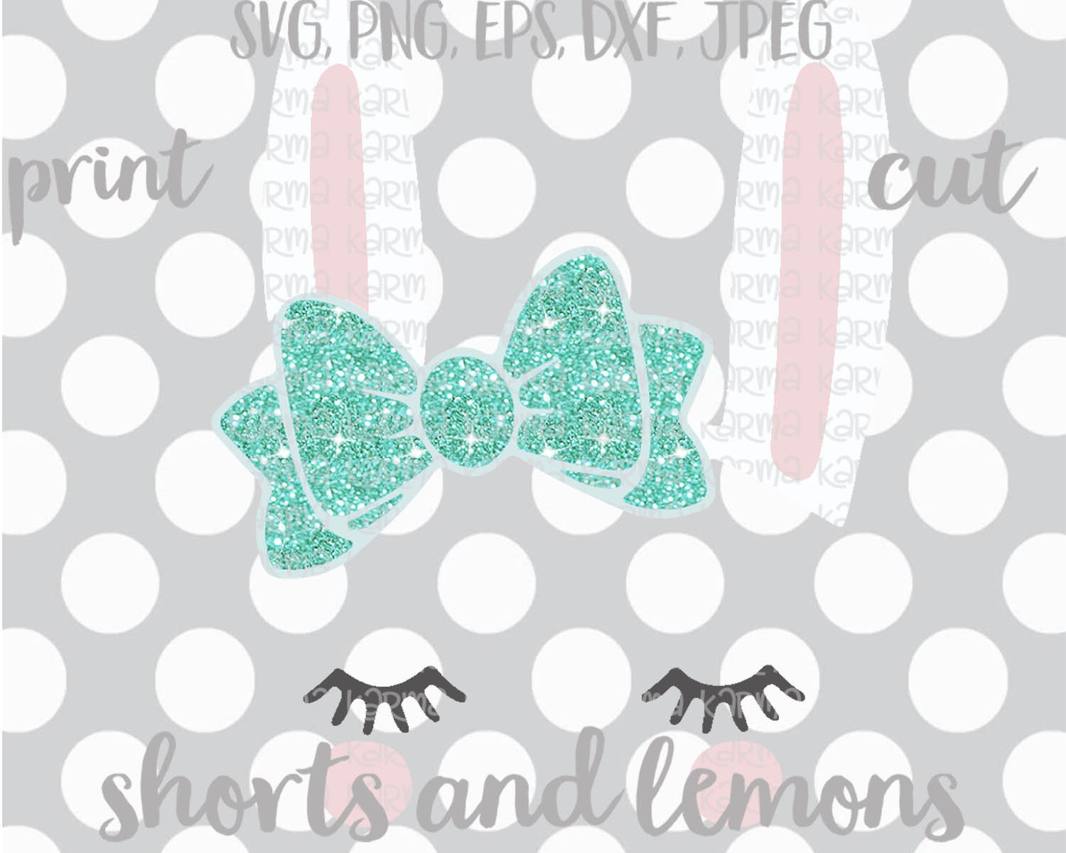 Bunny Svg, Bunny With Eyelashes, Easter Svg, Easter Bunny Svg, Bunny ...
