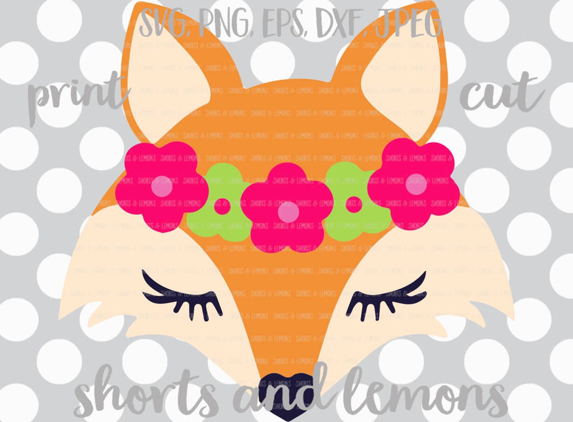 Fox Svg Girls Fox Svg Due to Popular Demand New for Spring - Etsy