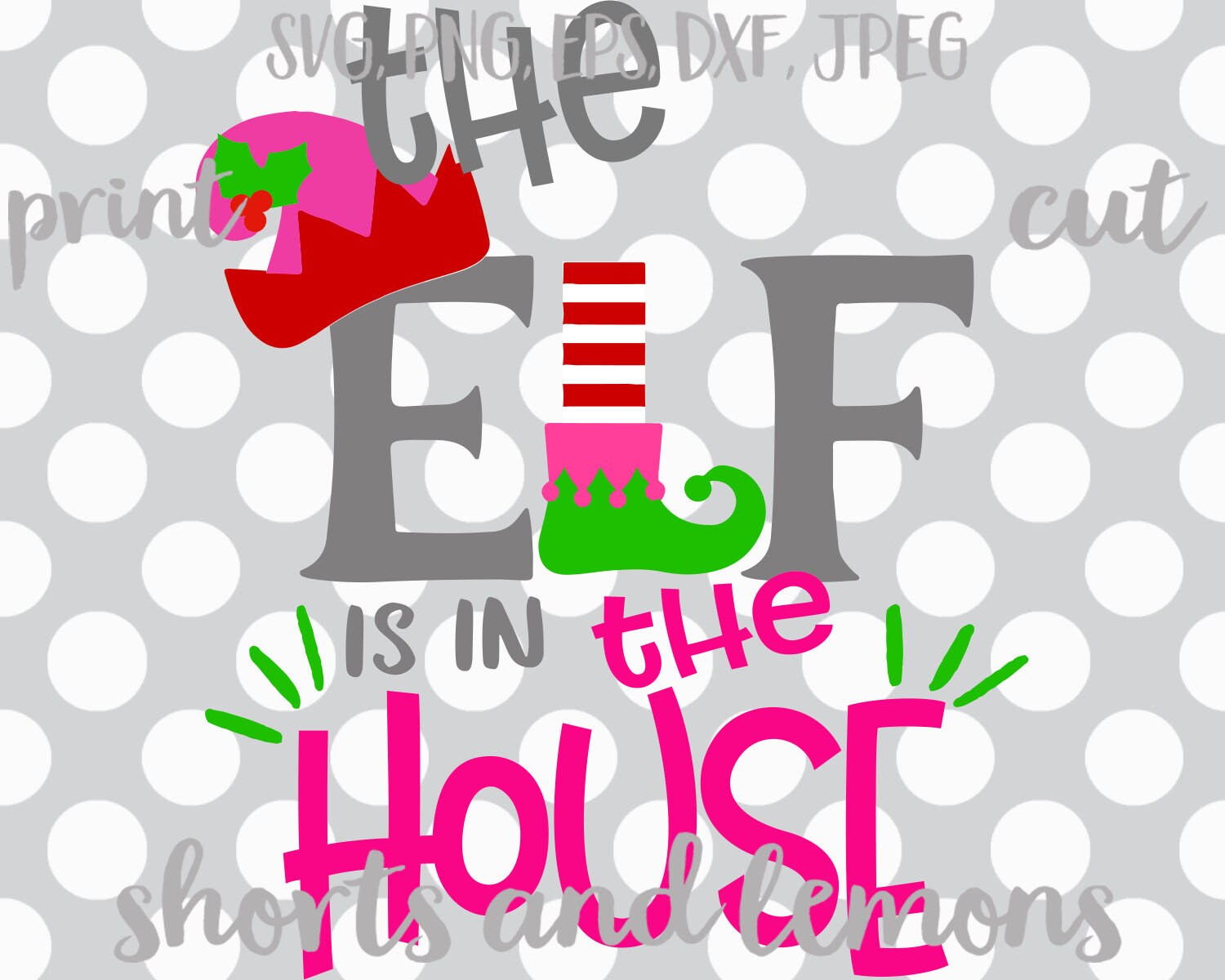 Elf Svg Girl Elf Svg Elf is in the House Svg SVG DXF EPS - Etsy