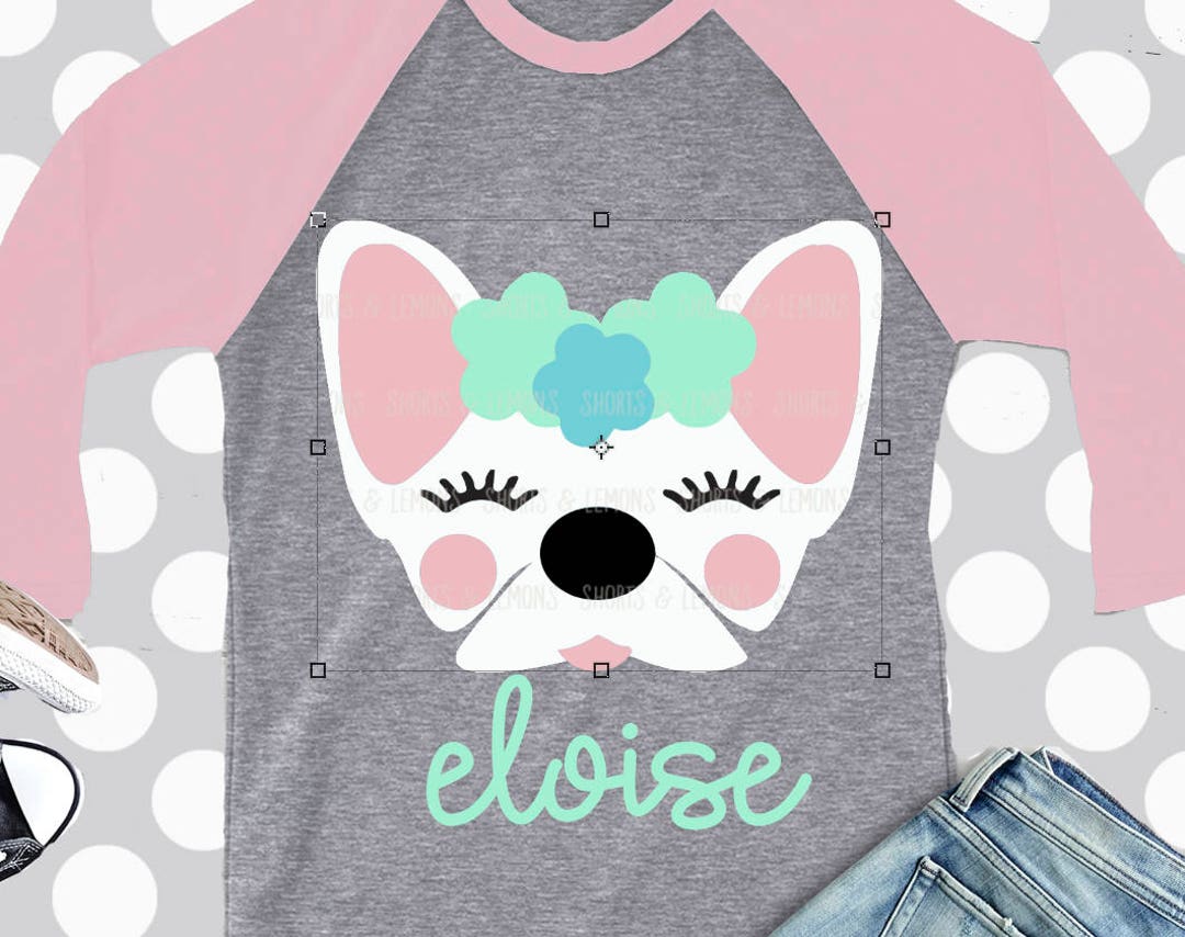 Perro svg, Frenchie svg, Perro lindo svg, Cachorro svg, niña, flor svg ...