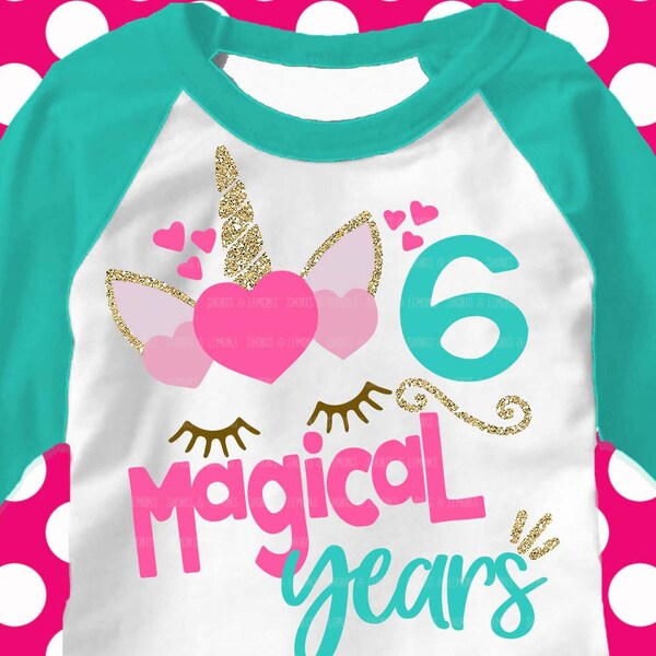 6th Birthday Svg - Etsy